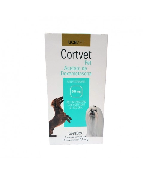 CORTVET PET 0,5MG - 50 COMP (DISPLAY) - Vetshop