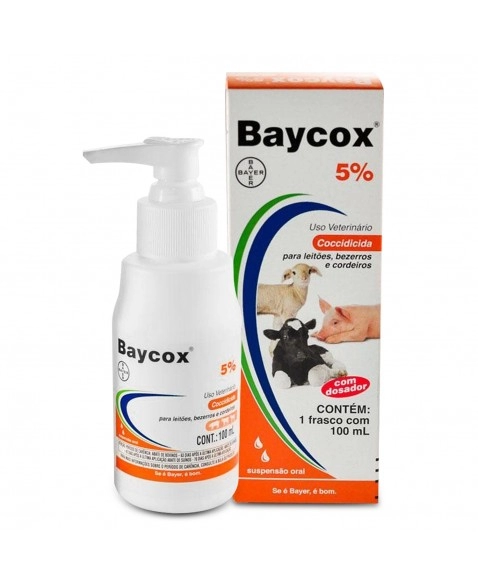 Baycox 5% Suspensão Oral 100ml Tratamento Coccidiose Bayer | VETSHOP