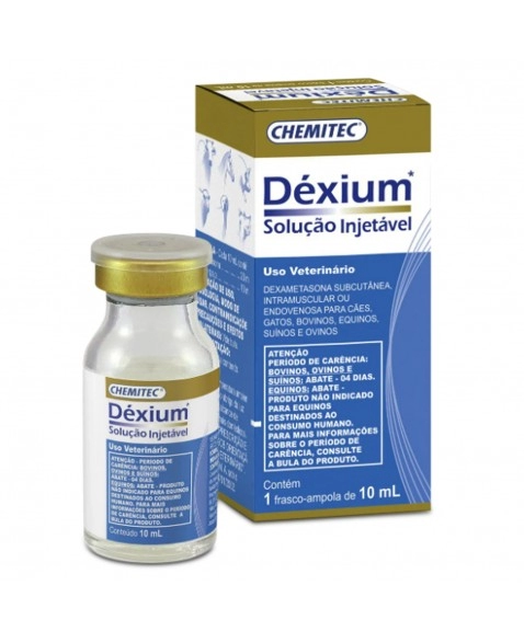 Déxium Injetável Anti-Inflamatório 10ml Chemitec | VETSHOP