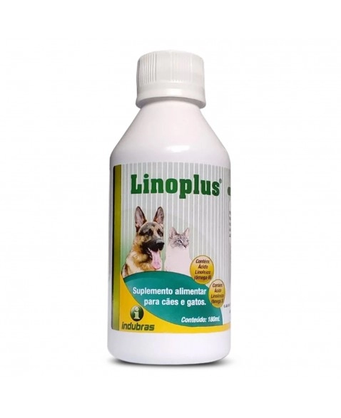 LinoPlus Suplemento Alimentar Cães E Gatos 180ml Indubras | VETSHOP