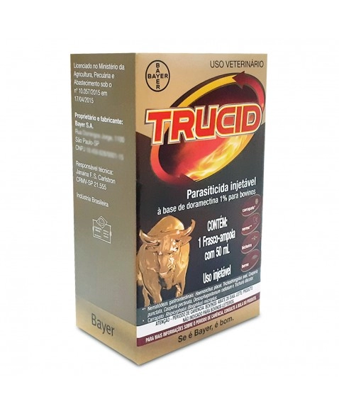 Trucid Doramectina 1% Parasiticida Injetável 50ml | VETSHOP