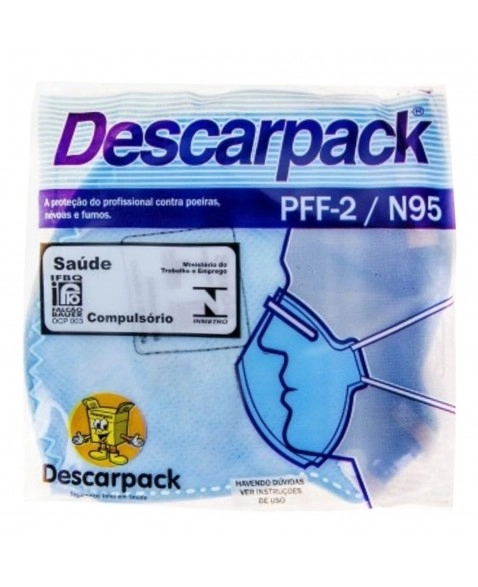 Máscara N95/PFF2 Sem Válvula Descarpack | VETSHOP