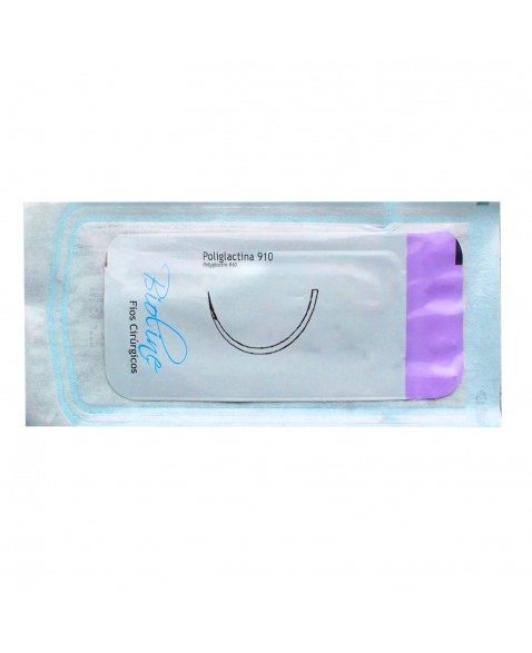 Fio Sutura Poliglactina 6-0 Agulha 1,5 1/2 Bioline | VETSHOP Fio Sutura Poliglactina 6-0 Agulha 1,5 1/2 Bioline | VETSHOP
