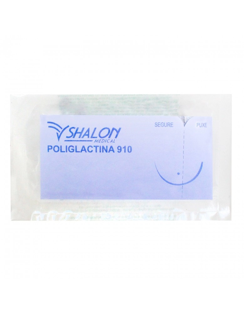 Fio de Sutura Poliglactina 4-0 Agulha 2,5cm Shalon | VETSHOP Fio de Sutura Poliglactina 4-0 Agulha 2,5cm Shalon | VETSHOP