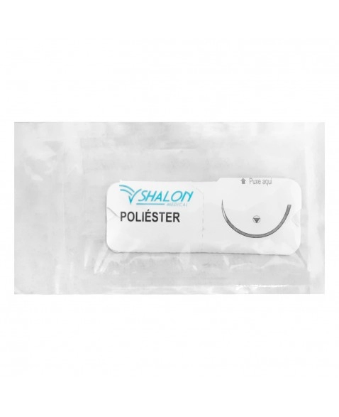 Fio Sutura Poliéster 5 Agulha 1/2 4,7 75cm Shalon | VETSHOP Fio Sutura Poliéster 5 Agulha 1/2 4,7 75cm Shalon | VETSHOP
