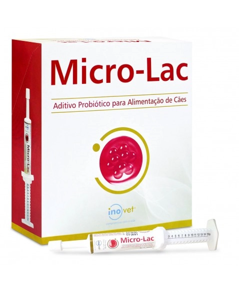 Micro-Lac Probiótico para Cães 15g Aditivo Inovet | VETSHOP